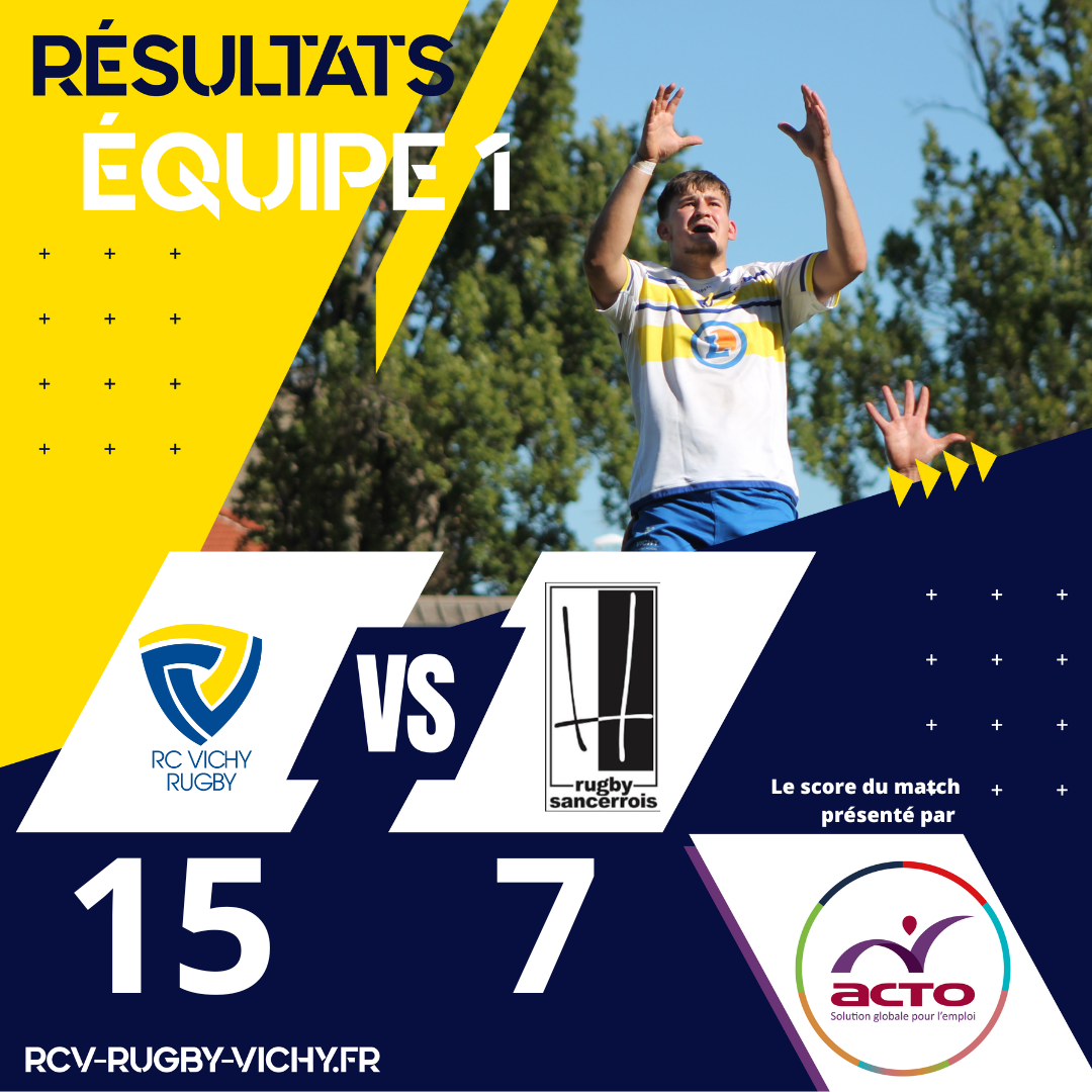 Résultats du Week-end - Racing Club Vichy Rugby - RCV